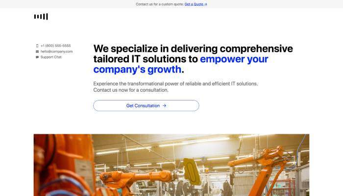 IT Business Website Template | Tempeld